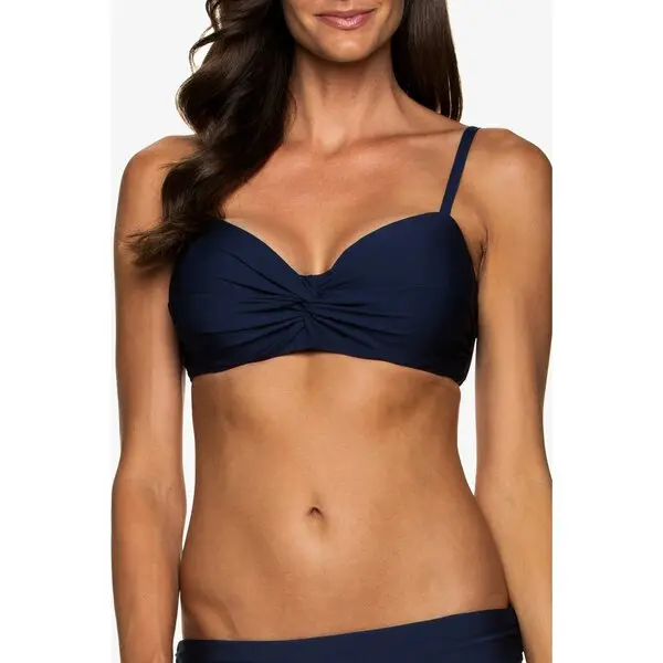 Helen Jon D/dd Cup Twist Underwire Bra - Navy