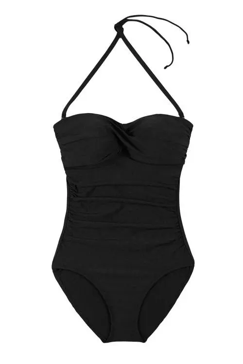 Helen Jon Twist Bandeau One-piece - Black