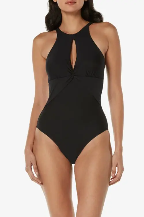 Helen Jon High Neck One-piece - Black