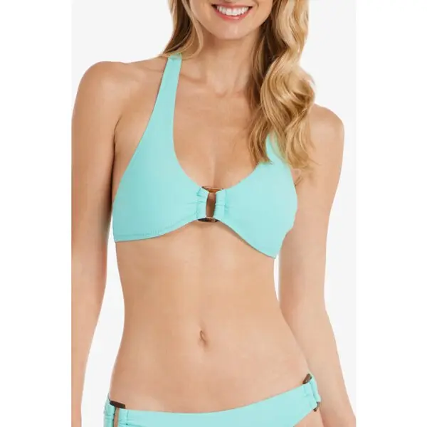 Helen Jon Tortoise Halter Top - Mint