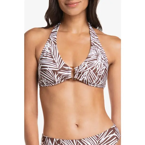 Helen Jon Tortoise Halter Top - Paradise Palm