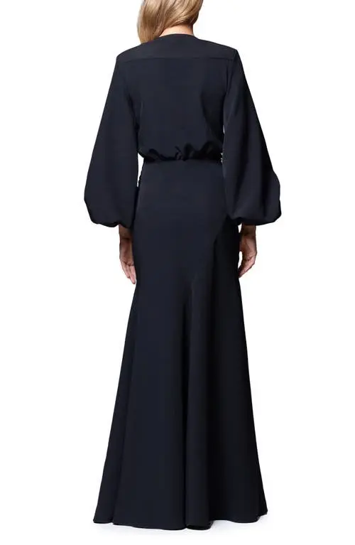 GHRAIL Millie Crepe Gown - Black
