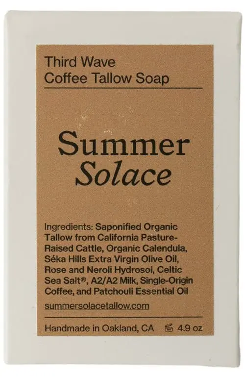 SUMMER SOLACE TALLOW Third Wave Coffee Bar Soap - Off-white