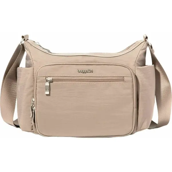 BAGGALLINI Crosstown Hobo Crossbody Bag - Moonrock