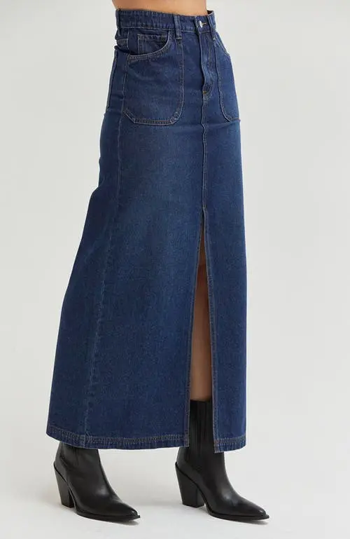 CRESCENT Denim Maxi Skirt