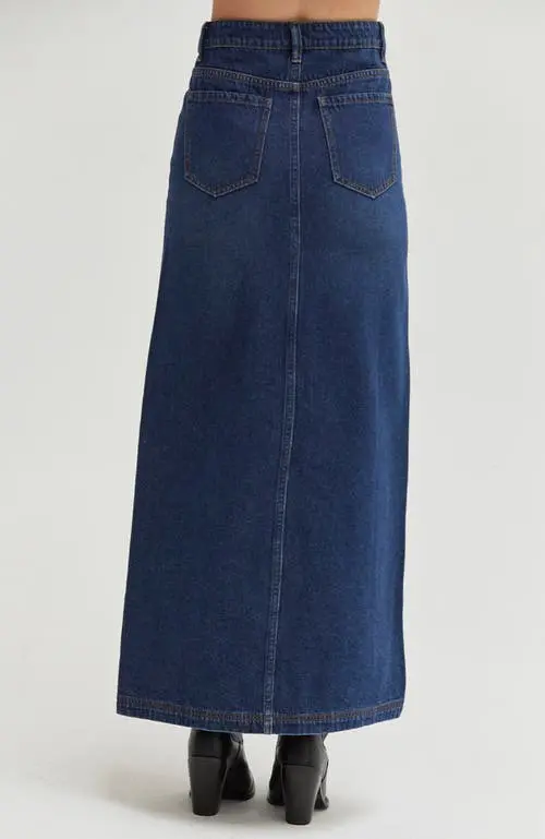 CRESCENT Denim Maxi Skirt