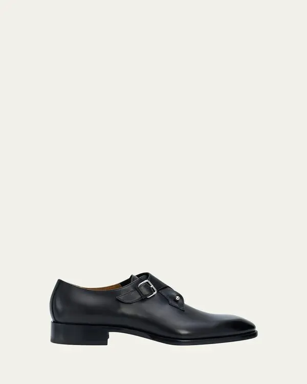 CHRISTIAN LOUBOUTIN Chambeli Leather Loafers - Black