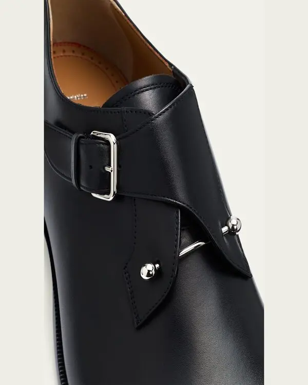 CHRISTIAN LOUBOUTIN Chambeli Leather Loafers - Black