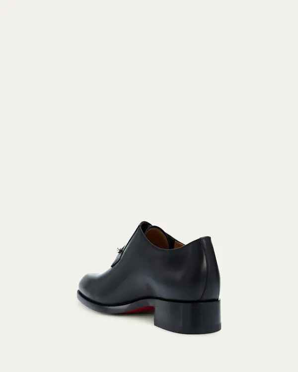 CHRISTIAN LOUBOUTIN Chambeli Leather Loafers - Black