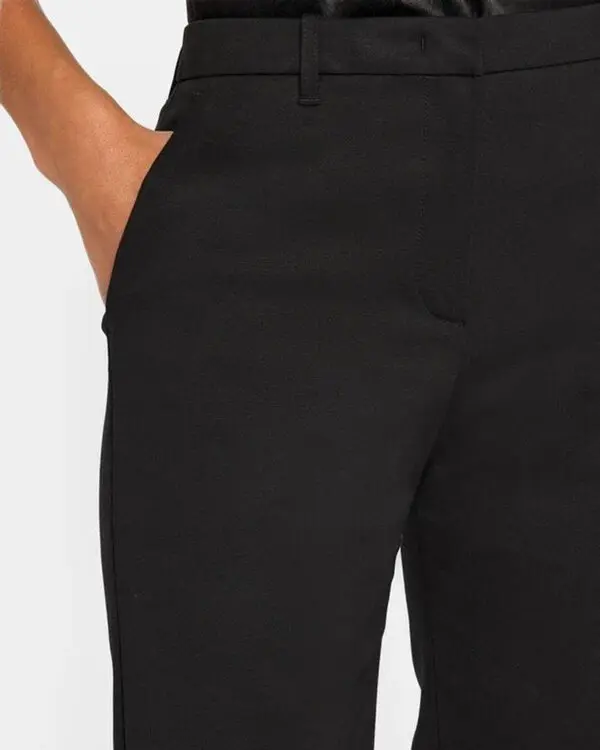 Emporio Armani Mid-rise Straight-leg Trousers - Black