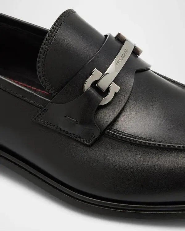 FERRAGAMO Doupont Lux Leather Loafers
