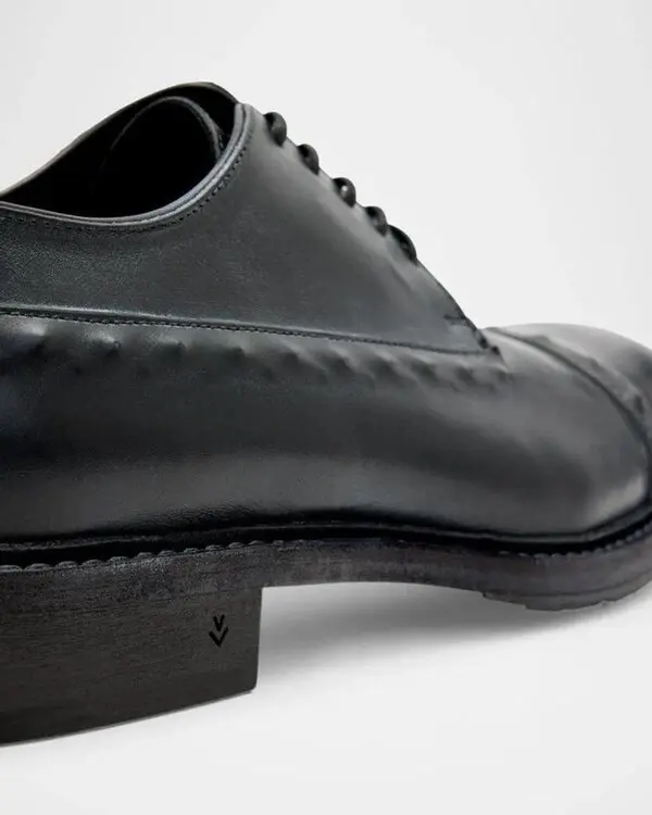 John Varvatos Fleetwood Ghost Stud Leather Oxfords