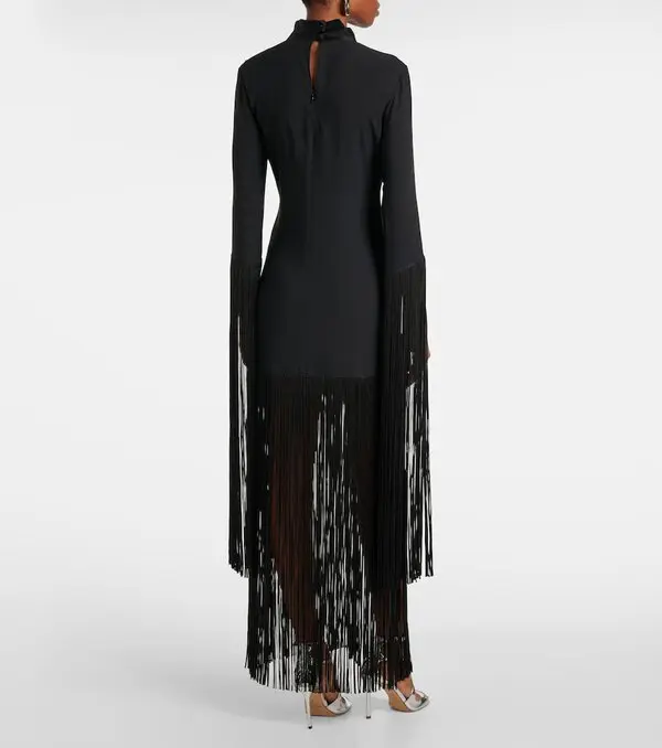 TALLER MARMO Chicago Fringed Crêpe Minidress