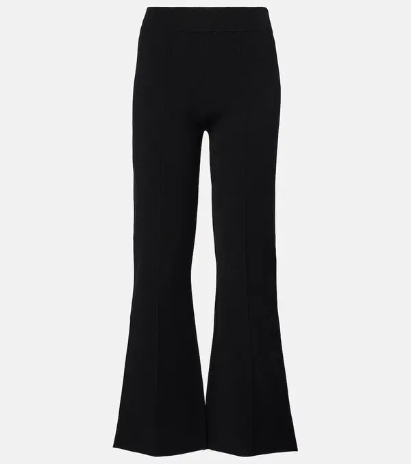 Veronica Beard High-rise Flared Pants - Black