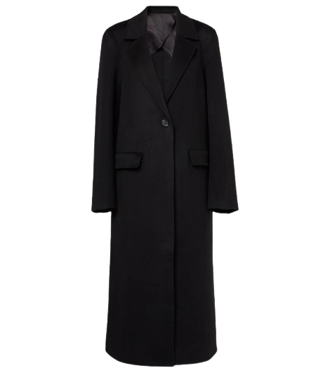 TOTEME Classic Doublé Wool Coat - Black