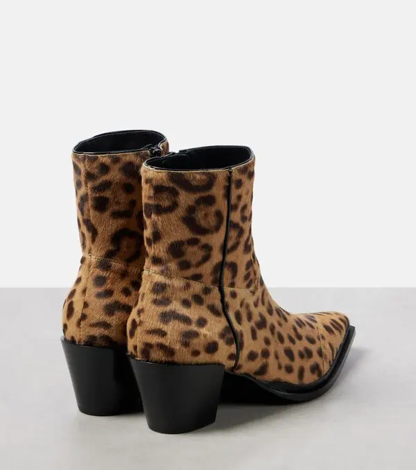 JIMMY CHOO Cece 60 Leopard-print Ankle Boots - Brown