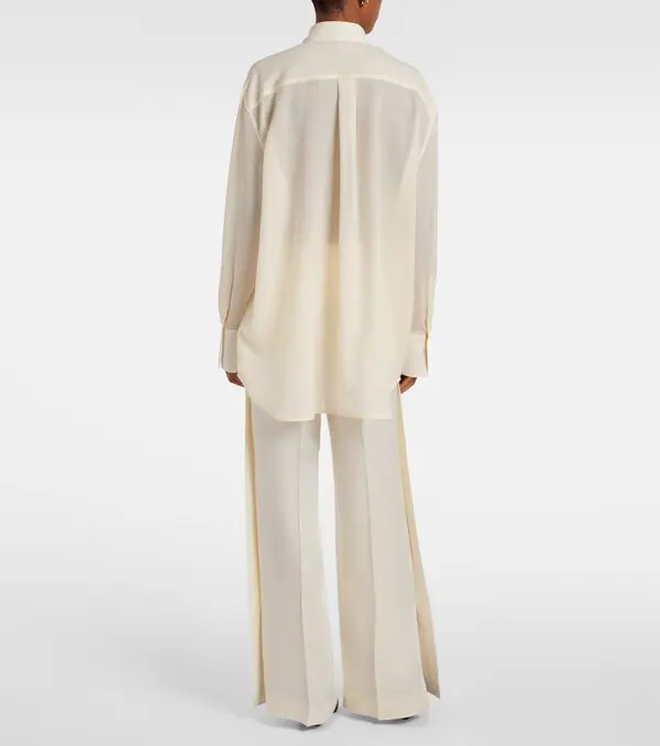 TOTEME Sheer Wool Shirt - White