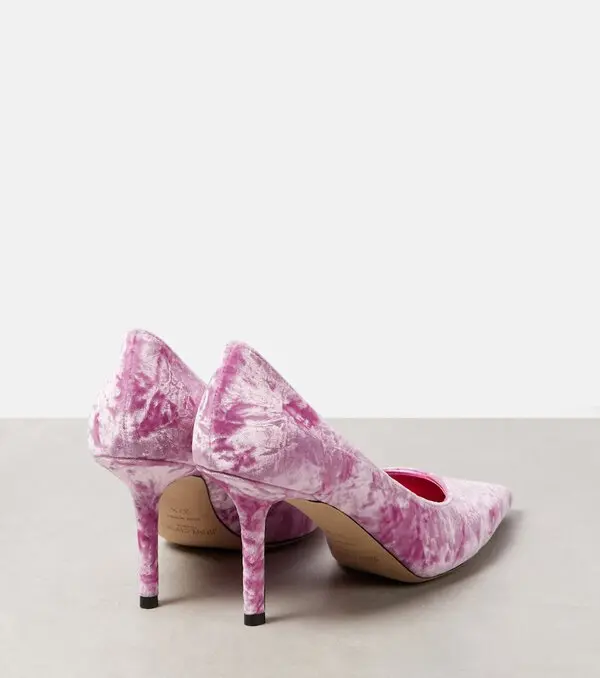 JIMMY CHOO Love 85 Velvet Pumps - Pink