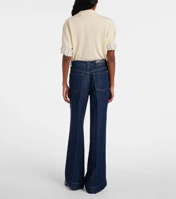 7 For All Mankind High-rise Flared Jeans