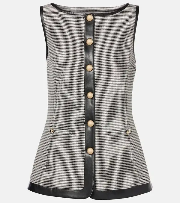 Simkhai Cressida Checked Vest