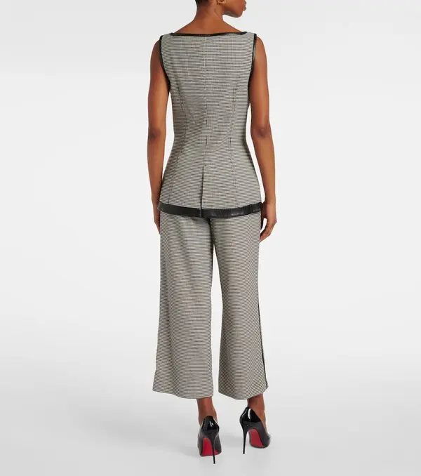 Simkhai Cressida Checked Vest