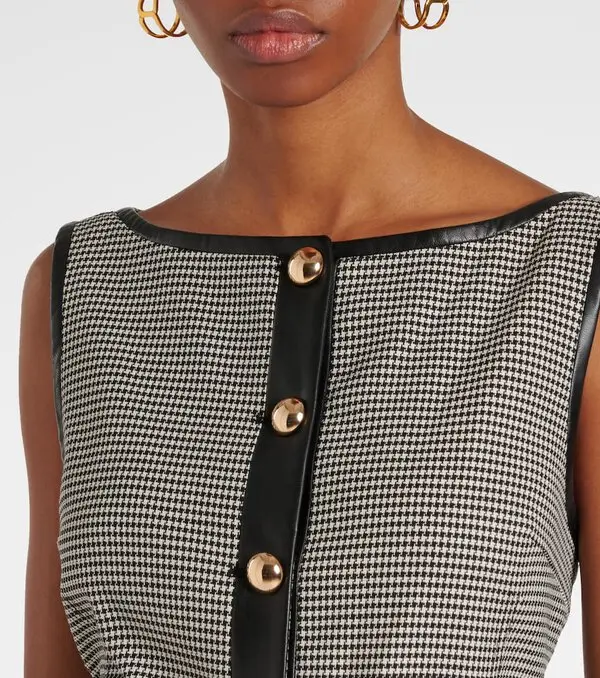 Simkhai Cressida Checked Vest