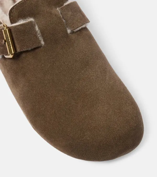Isabel Marant Étoile Mirvin Shearling-lined Clogs - Brown