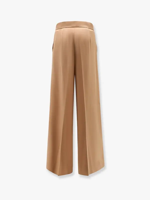 Max Mara Ninfa Virgin Wool Trouser - Brown | Editorialist