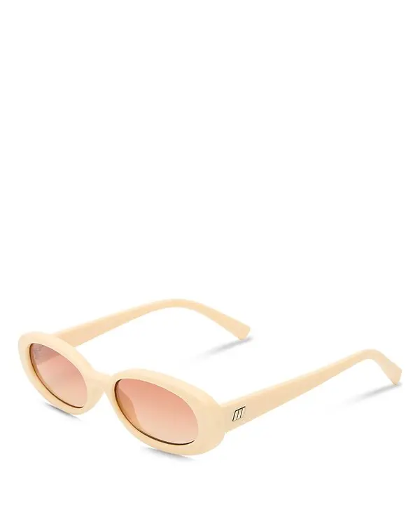 Le Specs Outta Love Oval Sunglasses - White