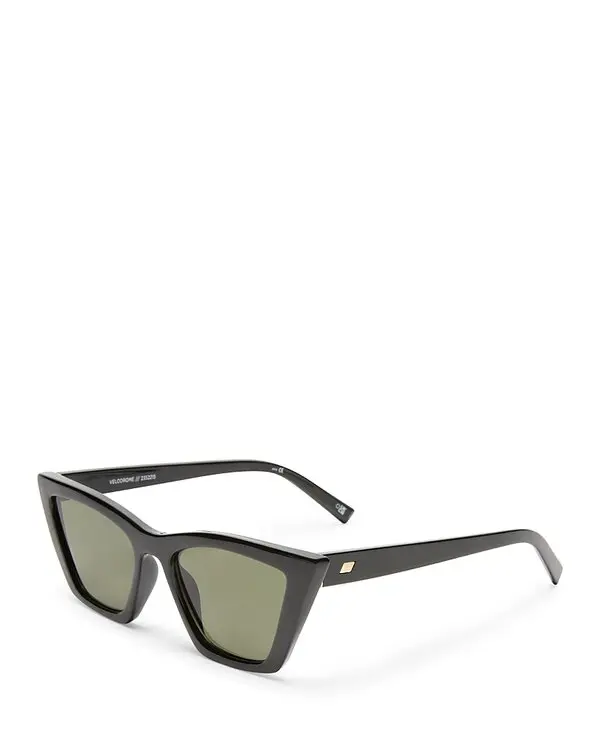 Le Specs Velodrome Cat Eye Sunglasses - Black