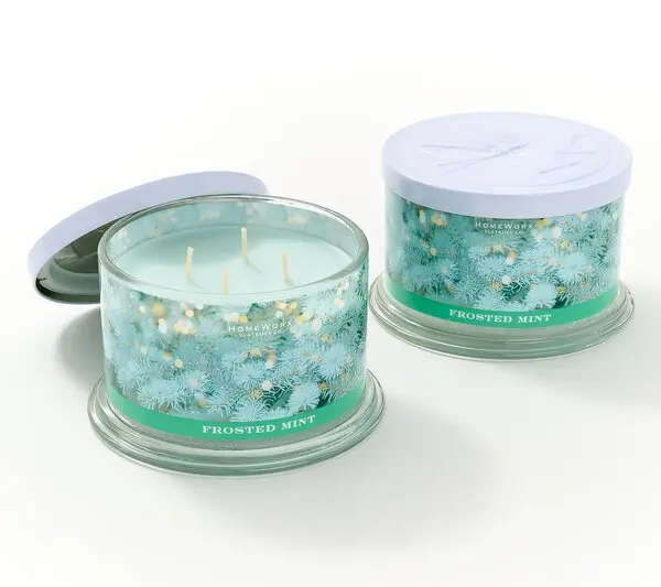 HOMEWORX BY SLATKIN + CO. As Is S/2 18ozmerry Pinkmas Candles - One-color
