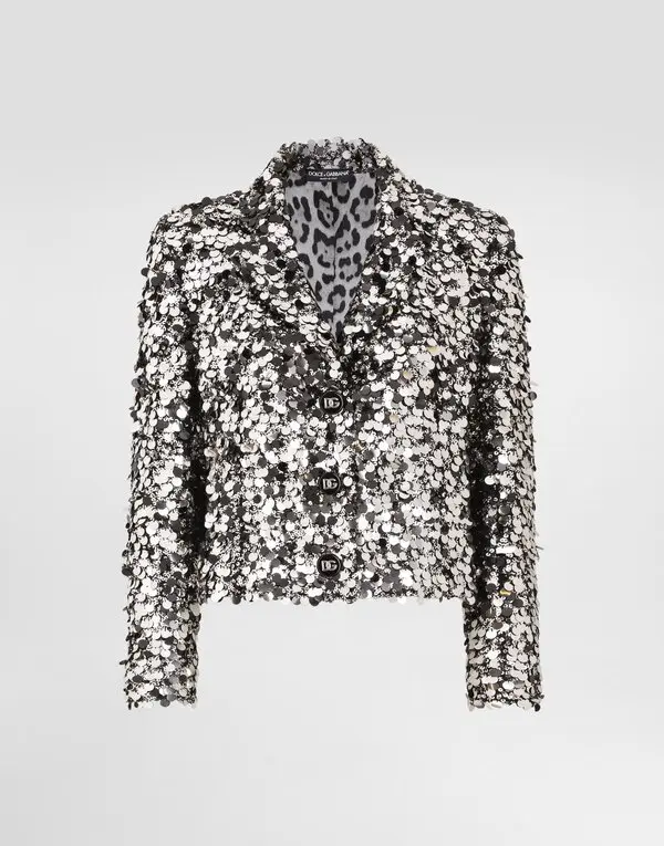 Dolce & Gabbana Sequin-embellished Single-breasted Jacket
