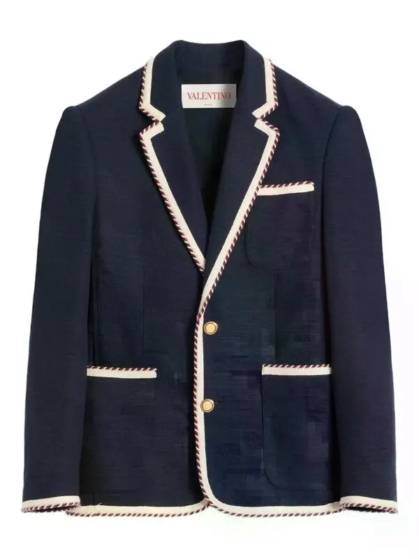 Valentino Garavani Single-breasted Blazer - Blue