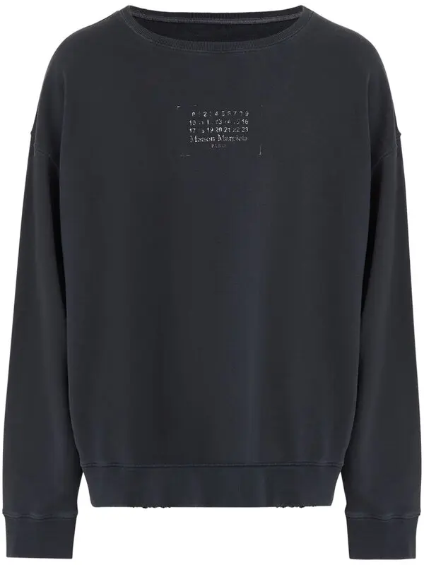 MAISON MARGIELA Numbers Motif Sweater - Black