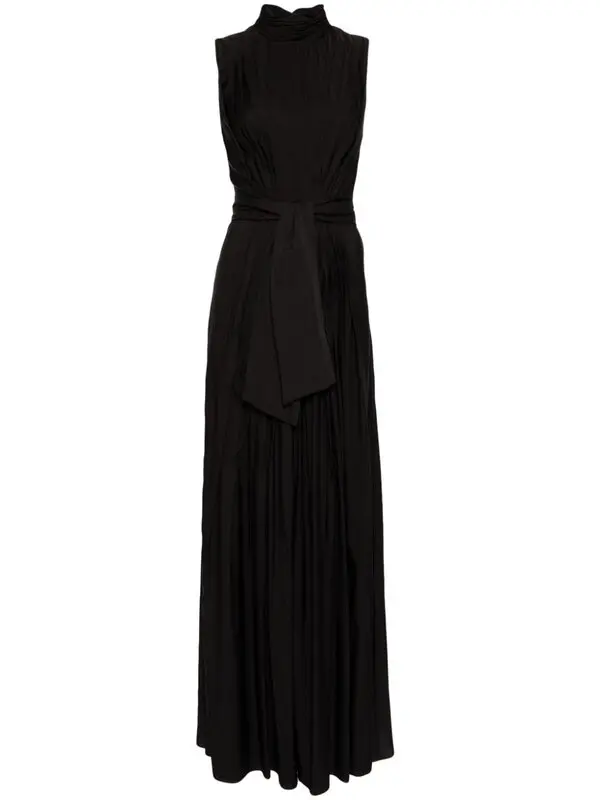 SAIID KOBEISY Satin Jumpsuit - Black