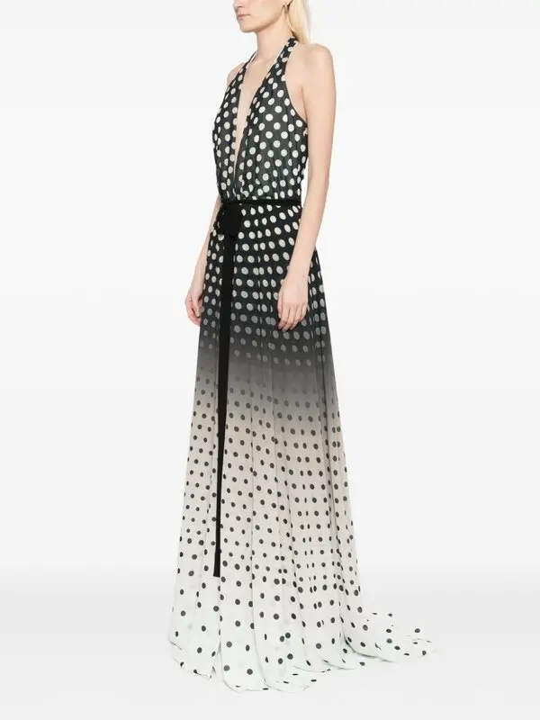 SAIID KOBEISY Gradient Printed Maxi Dress