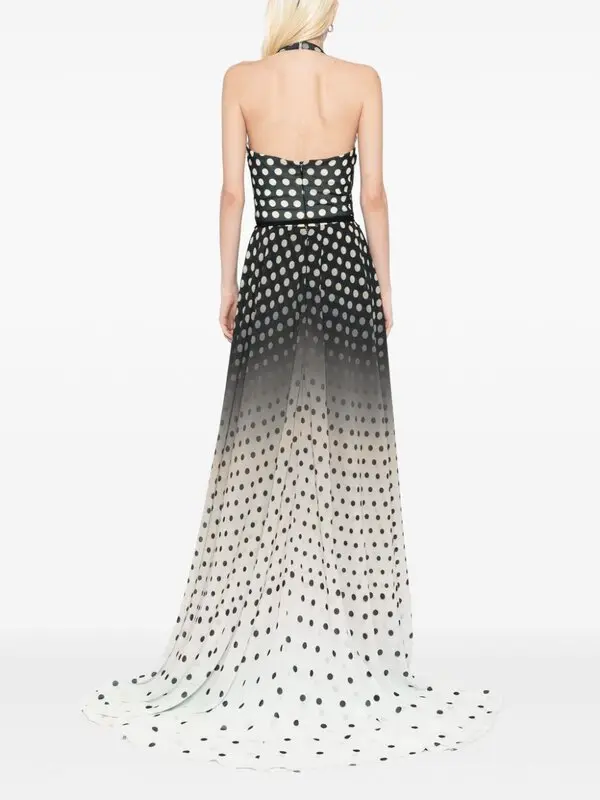 SAIID KOBEISY Gradient Printed Maxi Dress