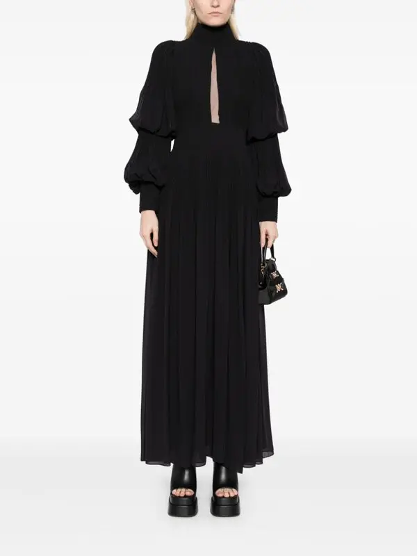 SAIID KOBEISY Pleated Midi Dress