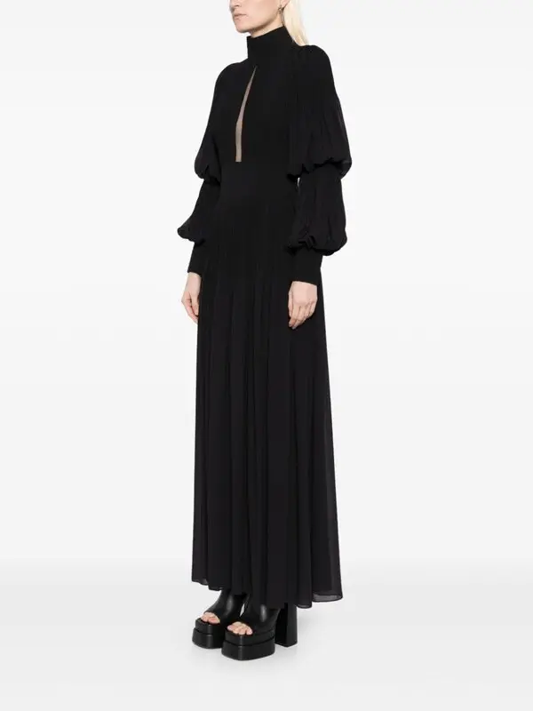SAIID KOBEISY Pleated Midi Dress