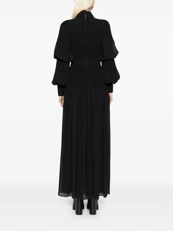 SAIID KOBEISY Pleated Midi Dress