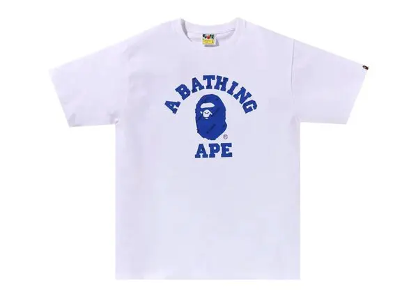 A BATHING APE Hexagram College Tee Shirt - White