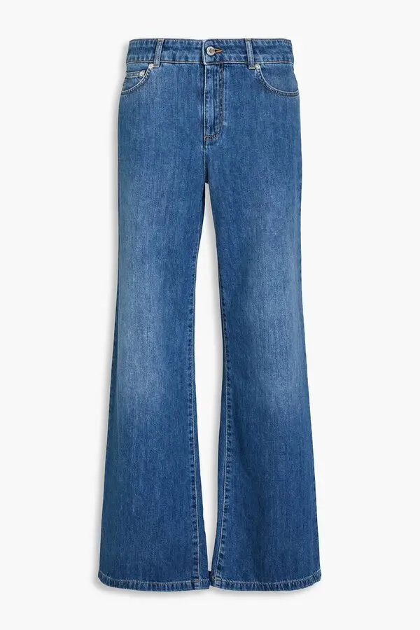 Moschino High-rise Wide-leg Jeans