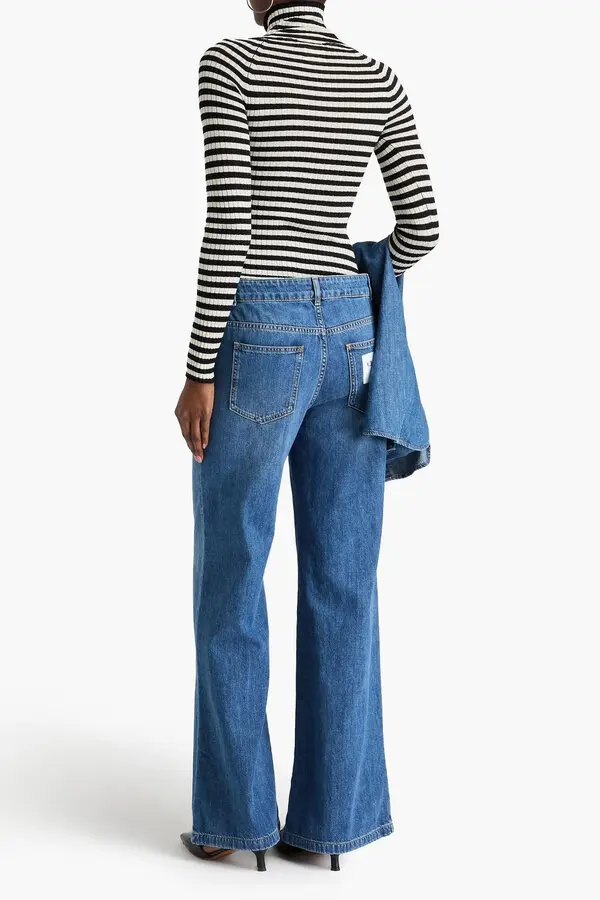 Moschino High-rise Wide-leg Jeans