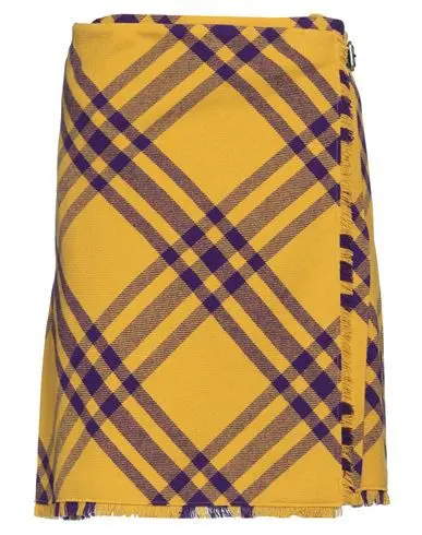 Burberry Mini Wool Skirt - Yellow