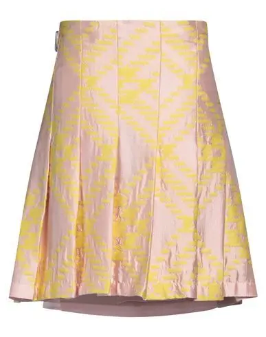 Burberry Mini Wrap Skirt With Leather Trims - Pink