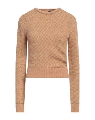 Pinko Sweater With Metallic Detailing - Camel