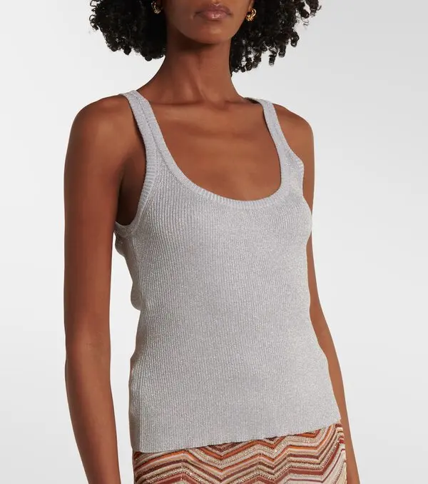 Missoni Lame Tank Top - Silver