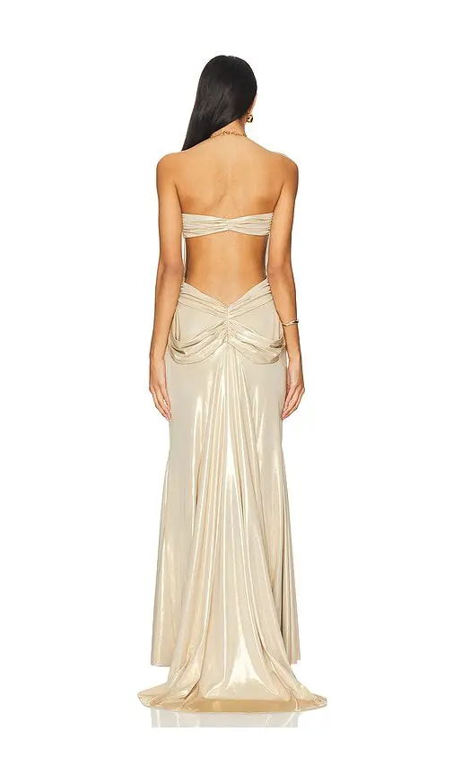 Di Petsa Divinity Dress In Gold - 66% Off | Editorialist