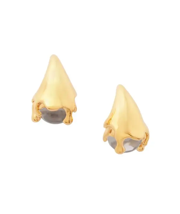Bottega Veneta Tone And Quartz Earrings - Gold
