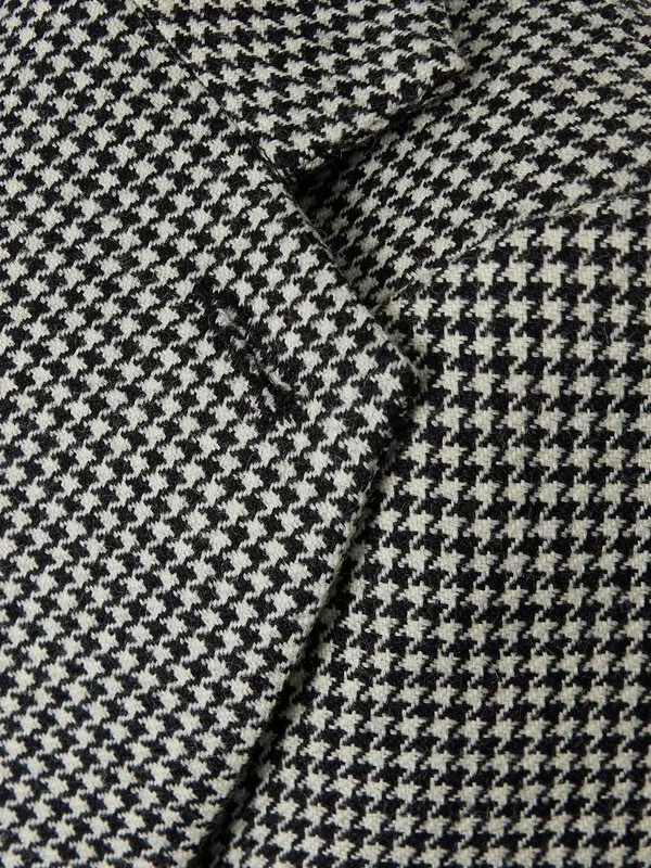 Marie Adam-Leenaerdt Houndstooth Wool Blazer - Black